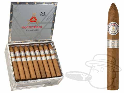 Montecristo Platinum Habana #2 Belicoso 6 1/8 x 52—Box - 27 Total ...