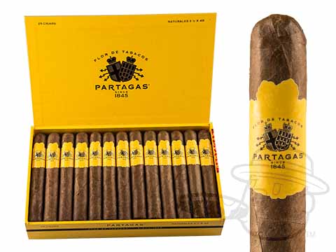 Partagas Naturales Natural 5 1/2 x 50—Box - 25 Total Cigars - Best ...