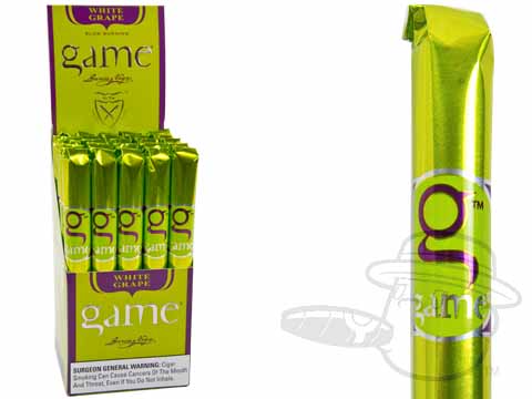 Game Palma White Grape Upright 6 1/4 x 42—Carton - 25 Total Cigars ...