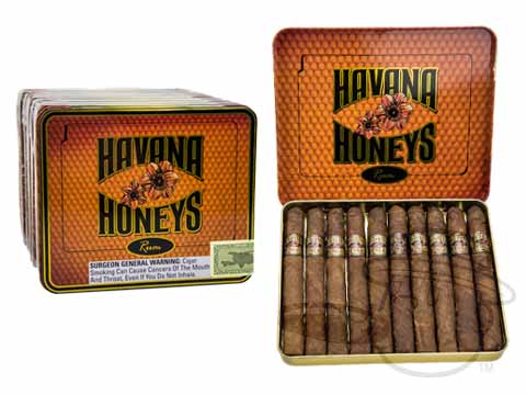 Havana Honeys Tins Rum 4 x 30—Tins: 100 Cigarillos - Best Cigar Prices