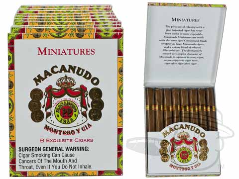 Macanudo Miniatures Cafe 3 3/4 x 24—Small Packs: 80 Cigarillos - Best ...