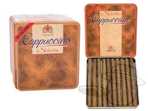 Neos Cappuccino Selection Cigarillos 3 1/2 x 20—Tins: 100 Cigarillos ...