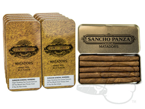 Sancho Panza Matadors 4 x 24—Tins: 100 Cigarillos - Best Cigar Prices