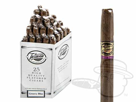 Tatiana Miniature Groovy Blue 3 1/2 x 26—Bundle - 25 Total Cigars ...