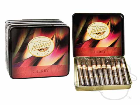 Tatiana Miniature Cherry Tins 3 1/2 x 26—Tins: 50 Cigarillos - Best ...