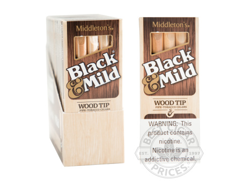 Black & Mild Original Wood Tip 5 x 30—Box - 50 Total Cigars - Best ...