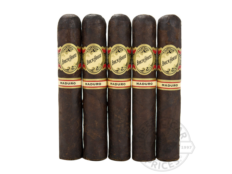 Brick House Maduro Robusto 5-Pack 5 x 54—5 Cigars - Free Shipping Over $99