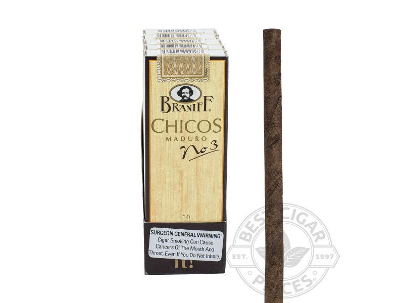 Villiger Braniff No. 3 Packs 4 5/8 x 21—Small Packs: 50 Cigarillos ...